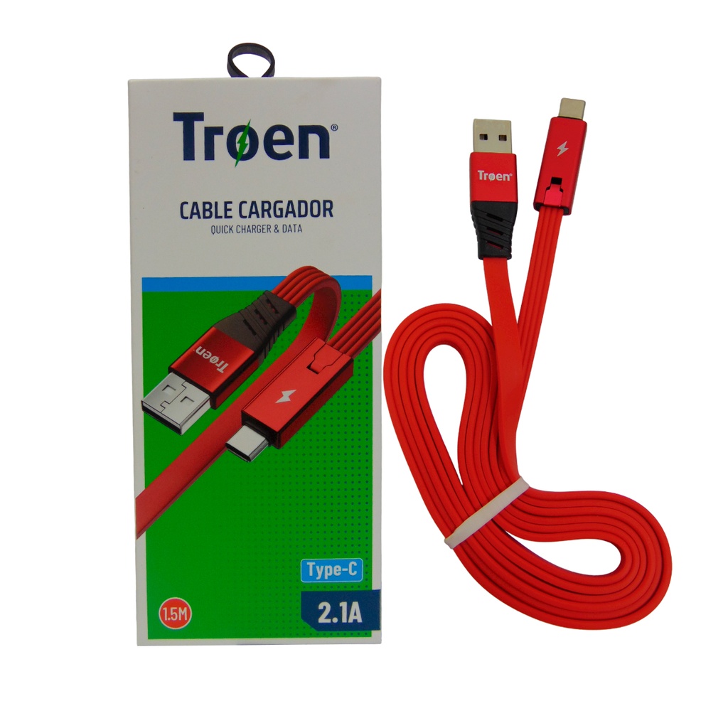 CABLE CARGADOR TIPO C RECORTABLE TROEN | Litani Import Export