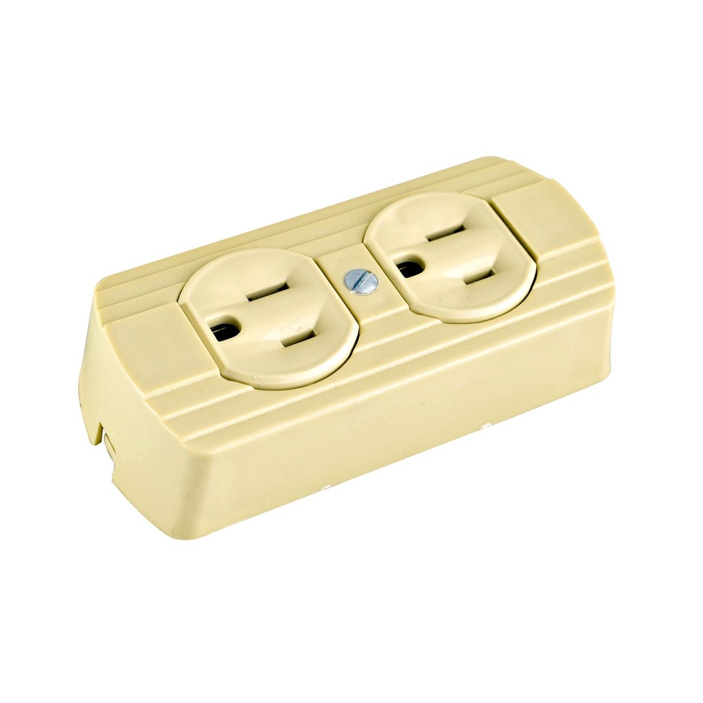 TOMACORRIENTE DOBLE TIPO PANELITA U05 | Litani Import Export